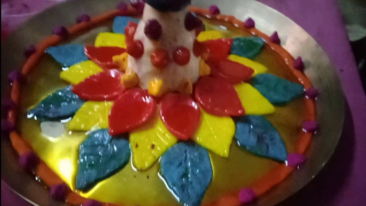 Shree making for wedding. Bengali aarti ki thali preparation.. - YouTube