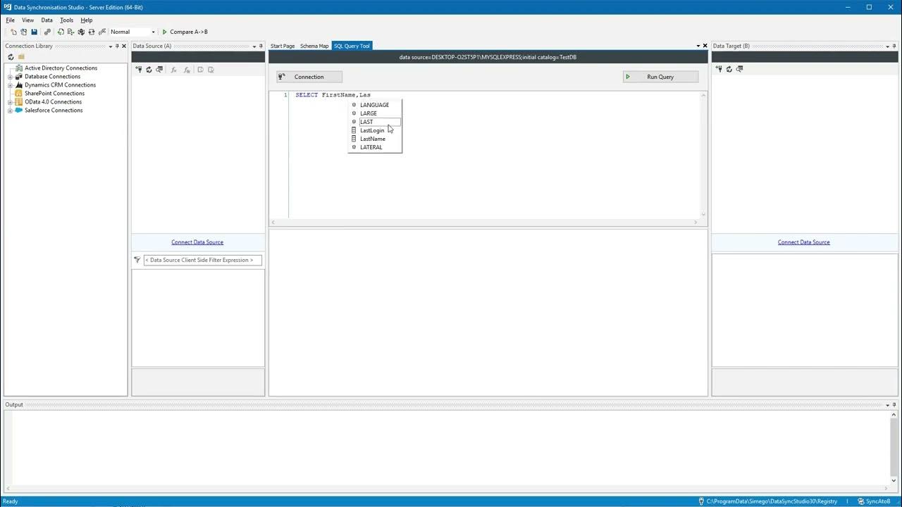 Select and Edit Data in a SQL Table using Data Sync - YouTube