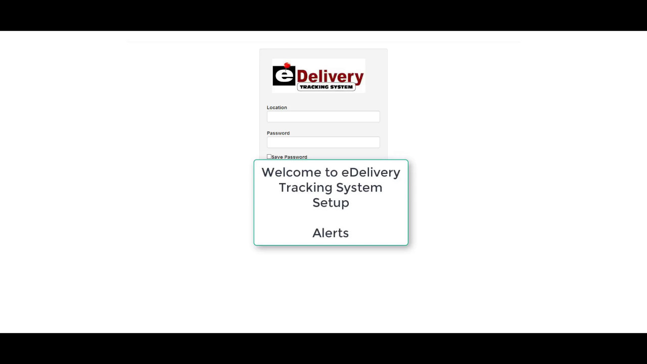 eDelivery Tracking System - How to setup Alerts - YouTube