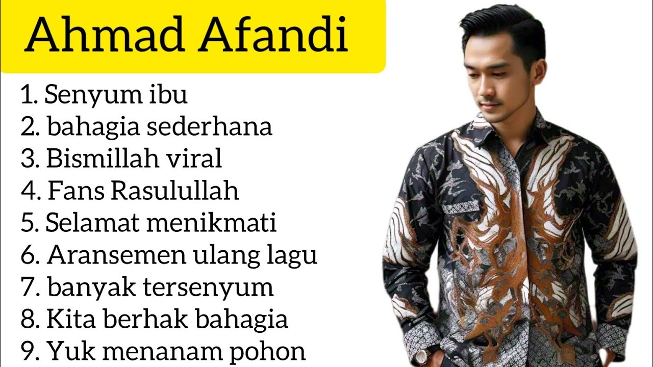 Ahmad Afandi senyum ibu lagu nostalgia terbaik - YouTube