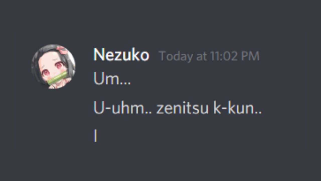Nezuko's Gift for Zenitsu (Confession?!) │Demon Slayer Discord Text ...