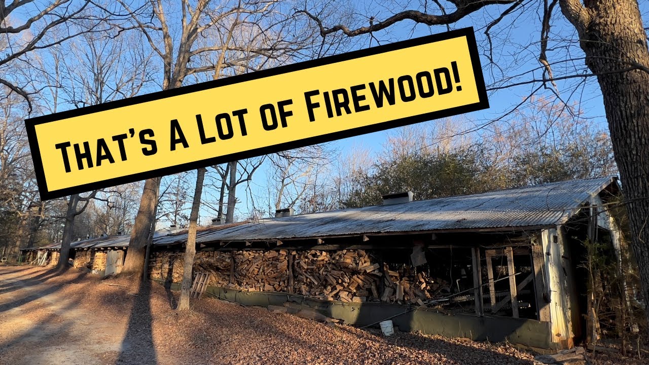 Touring a Huge Firewood Storage Barn - YouTube