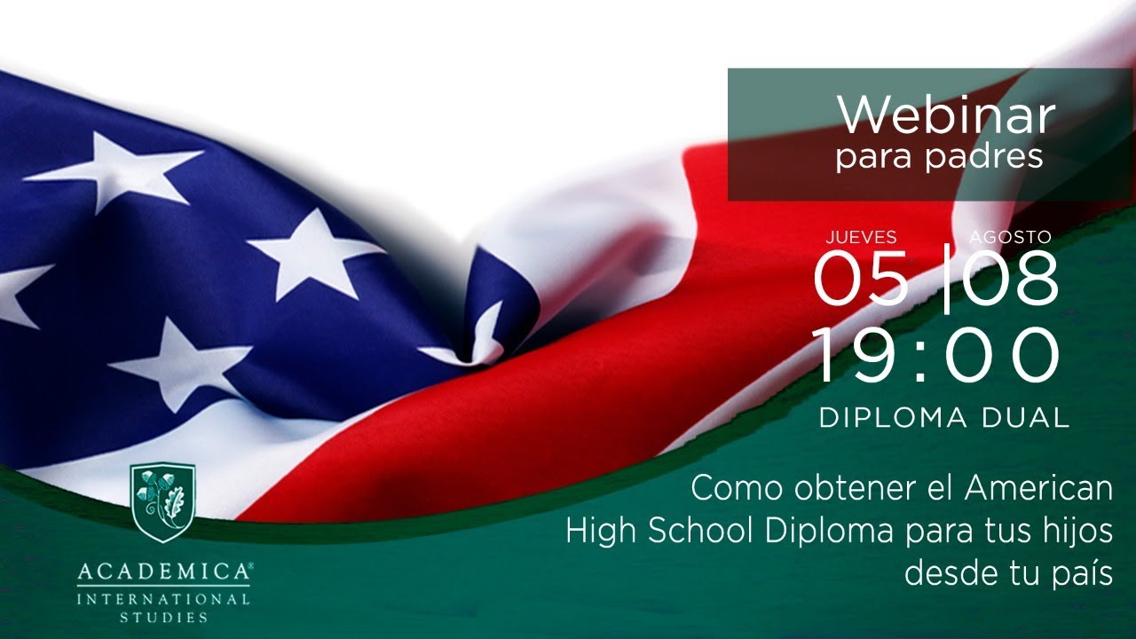 Como Obtener el American High School Diploma desde tu país - YouTube