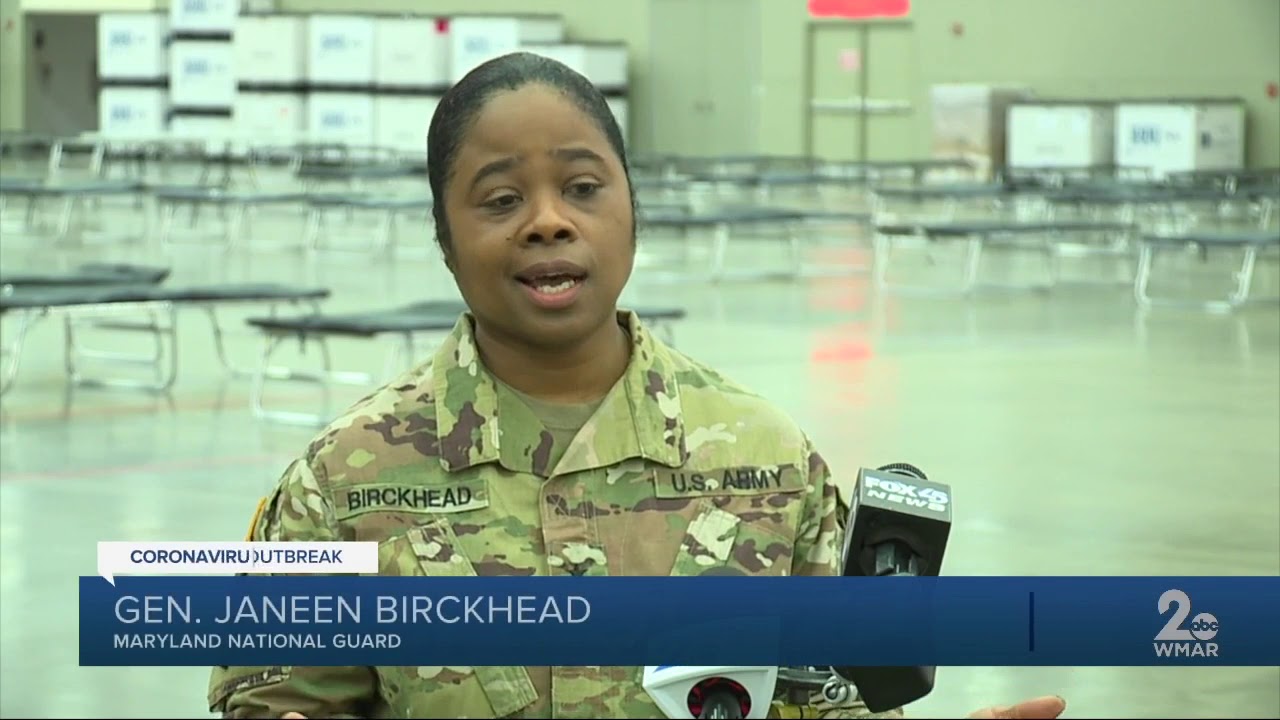 National Guard sets up field hospital at Baltimore Convention Center ...