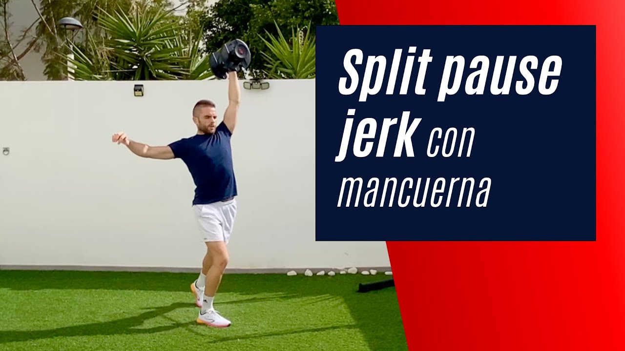 Split pause jerk con mancuerna VF - YouTube