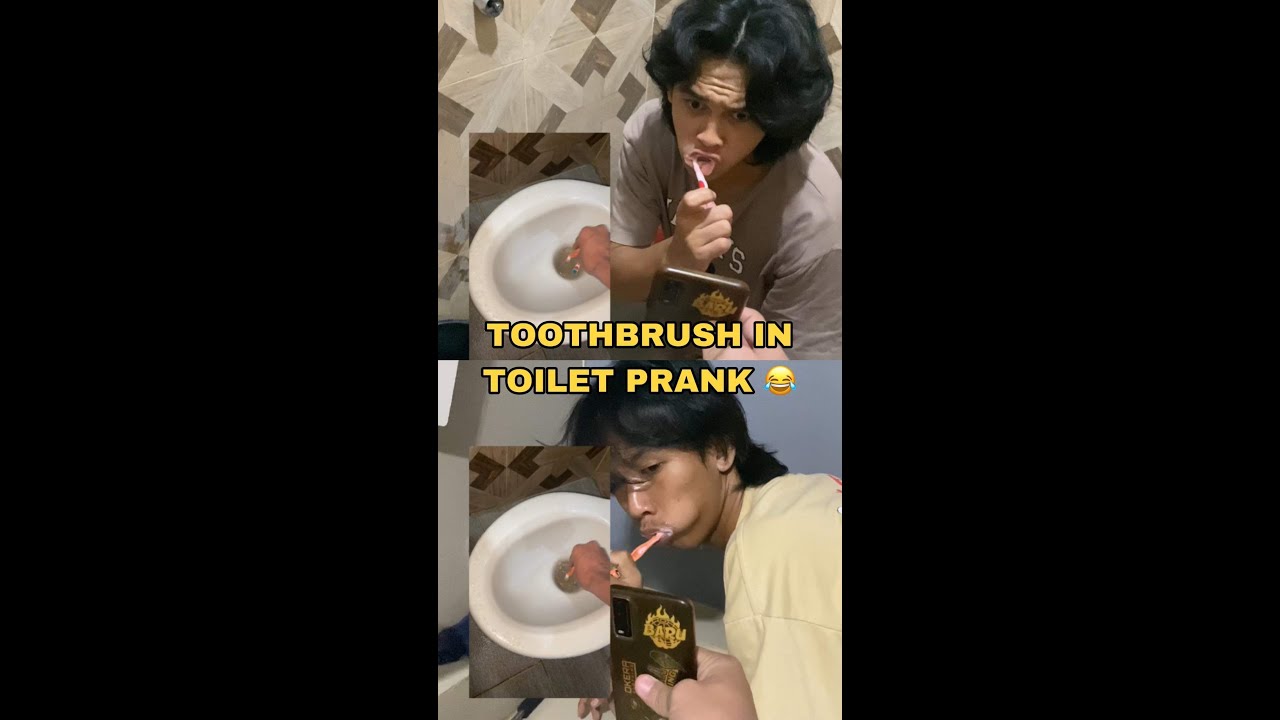 TOOTHBRUSH IN TOILET PRANK! LT😂 - YouTube
