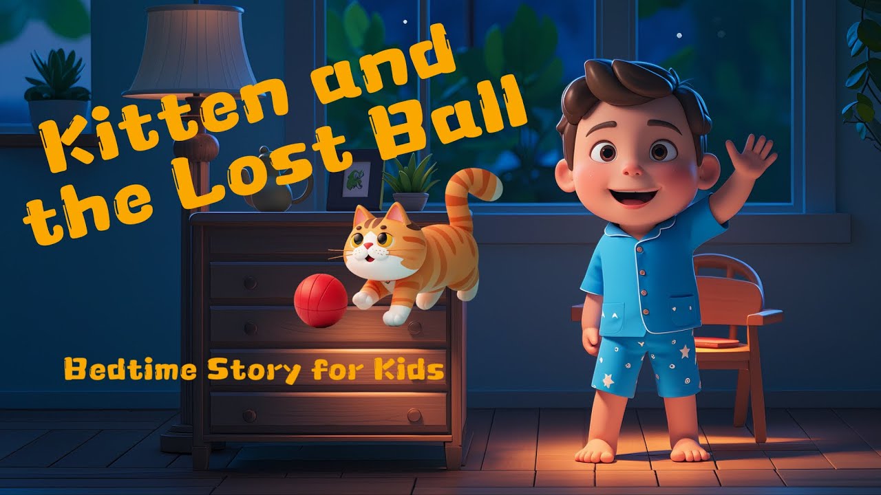 Kitten and the Lost Ball 🐱🎈 | 4K Bedtime Story for Kids 🌙 | Nighty Night Stories📚 - YouTube