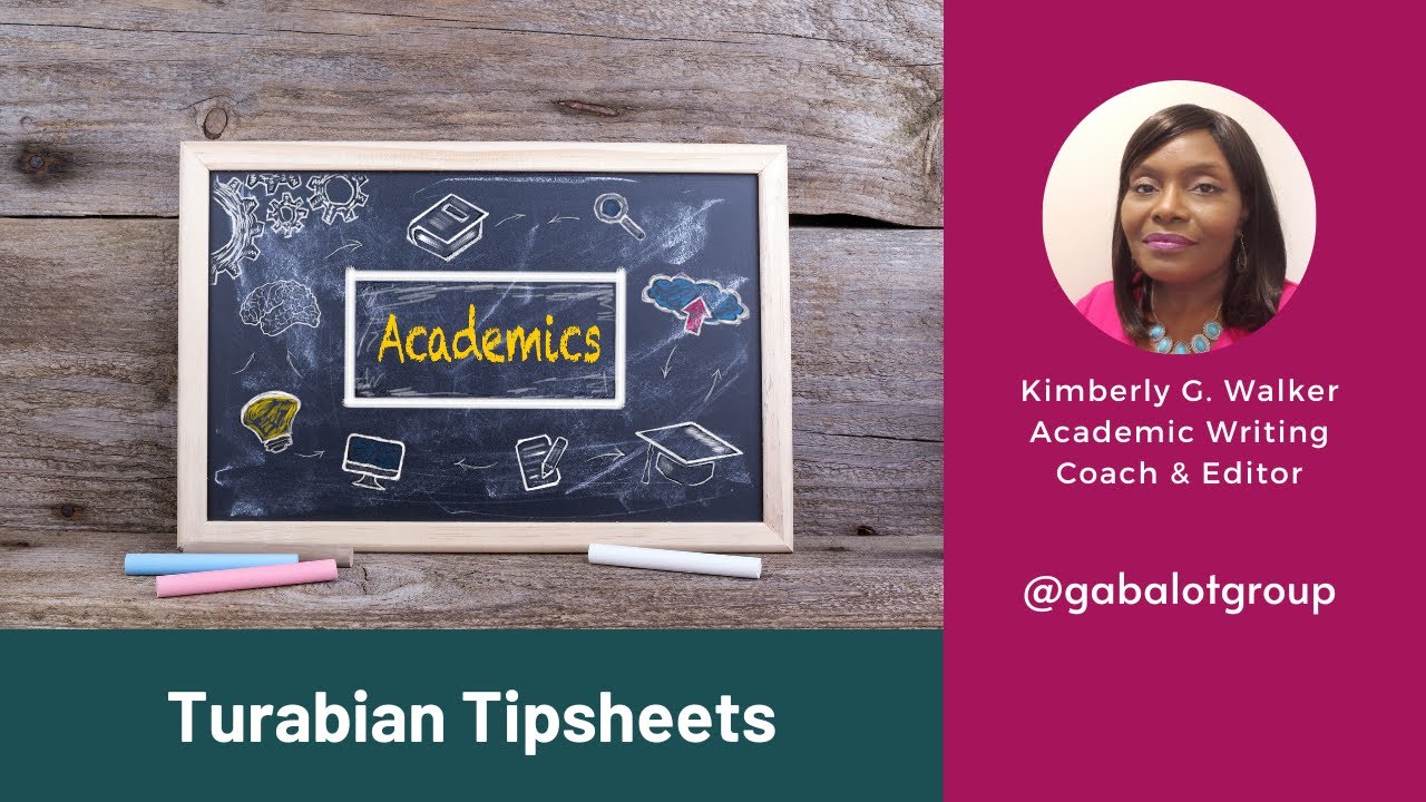 Turabian 9 Tip Sheets - YouTube