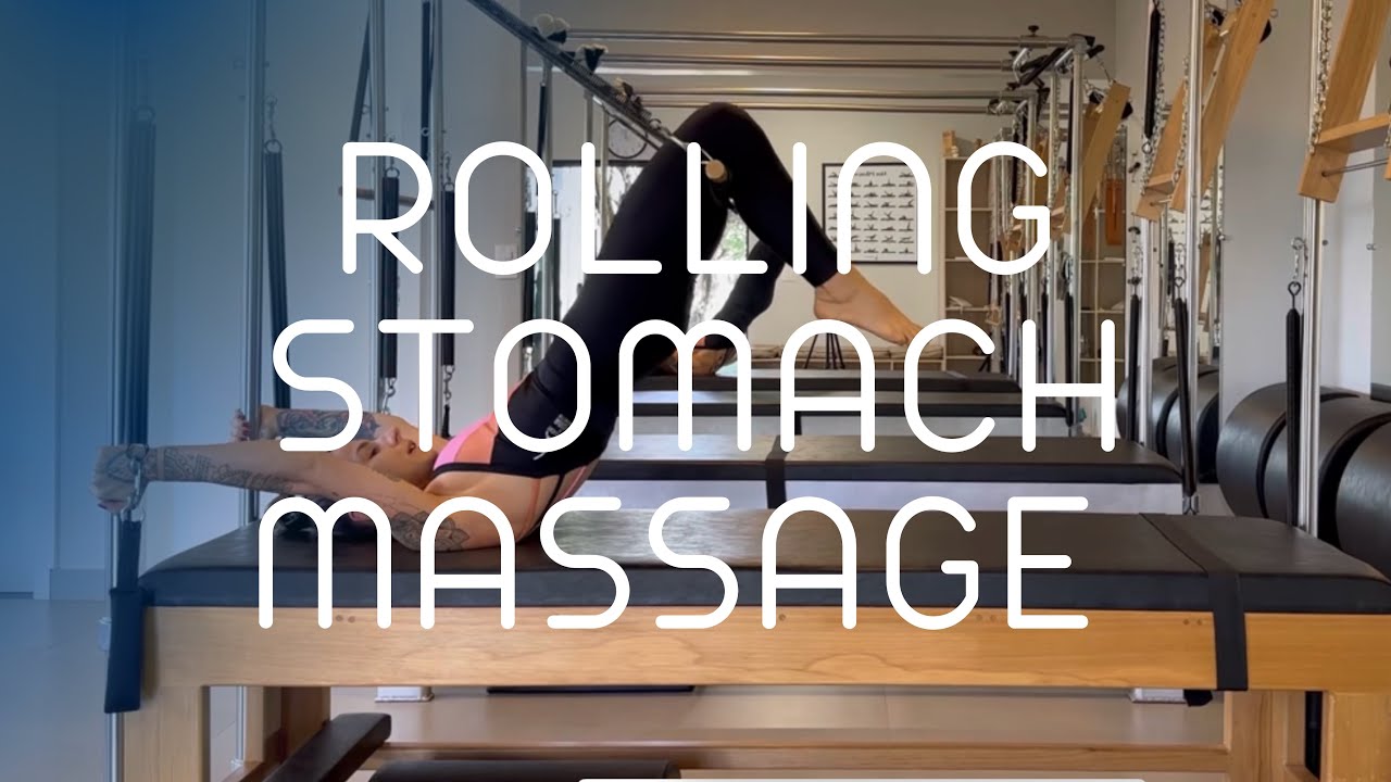 ROLLING STOMACH MASSAGE - Cadillac | Pilates Bruna Marchetto - YouTube