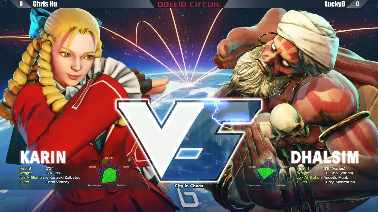 Street Fighter 5 Tournament: Next Level Battle Circuit V.5 - Chris Hu ...