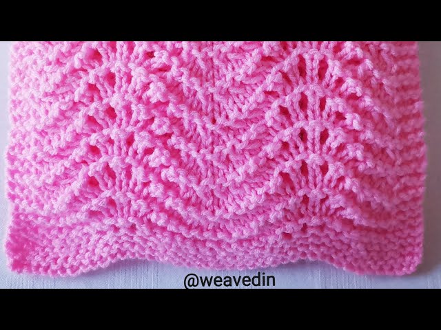 How To Do Feather And Fan Knitting Stitch