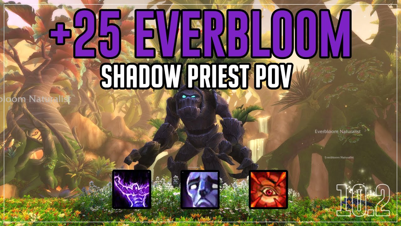 +25 Everbloom | Fortified, Afflicted, Raging | Shadow Priest PoV - YouTube