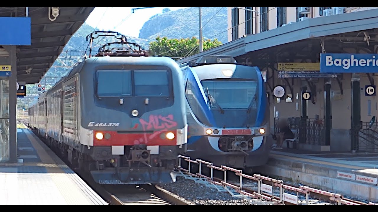 [HD - Treni] E464.376 SUN + Treno Intercity Notte 1957 Trenitalia in ...