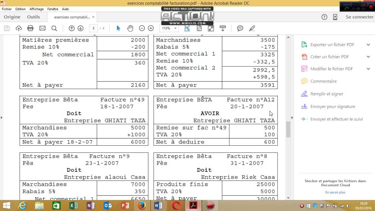 Facture 6000 - Anciens Et Réunions