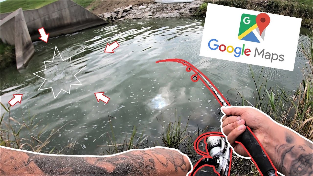 GOOGLE Maps FISHING Challenge - YouTube