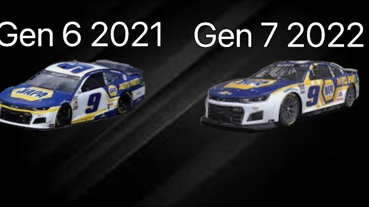 NASCAR Gen 6 vs Gen 7 Comparison - YouTube