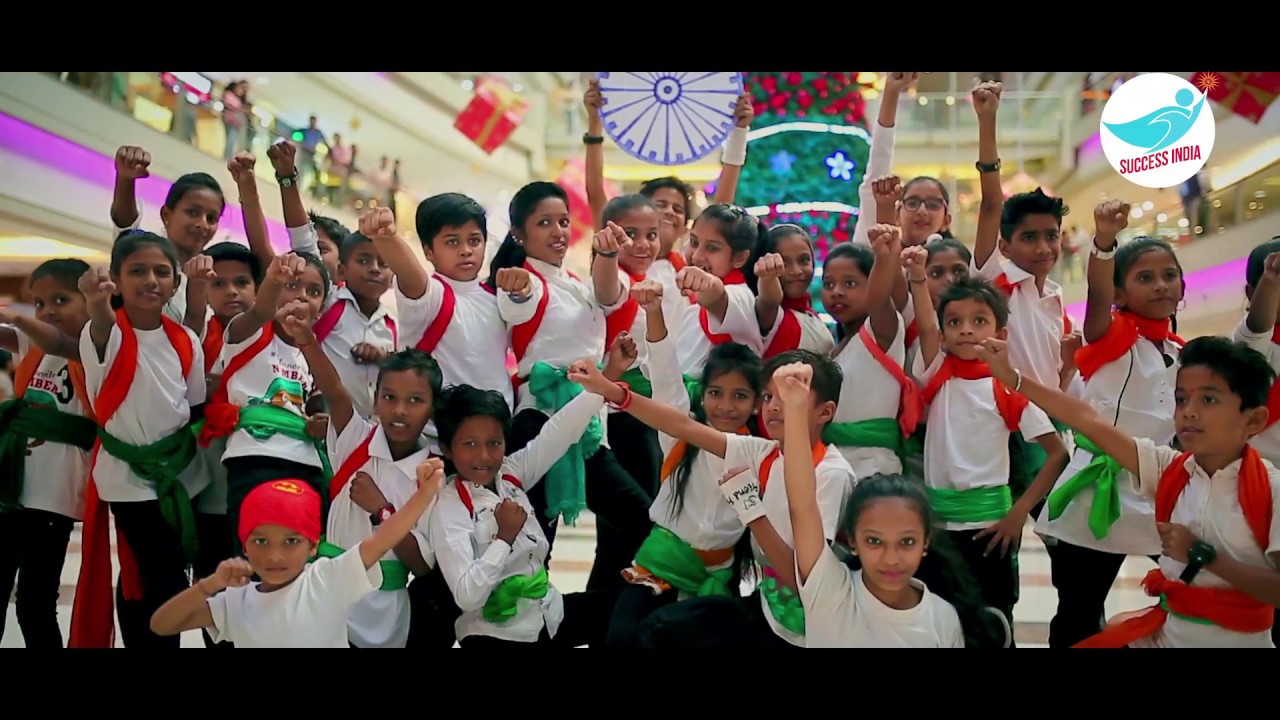 Indian Kids Flash Mob | Haati Tiranga | Success India - YouTube