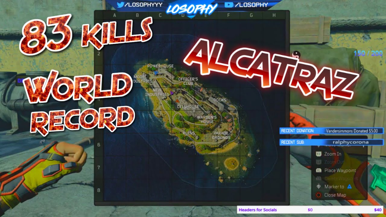 *NEW* BLACKOUT *MAP* ALCATRAZ WORLD RECORD 83 KILLS - YouTube