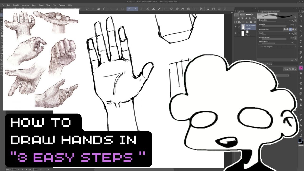 Learn How To Draw Hands In [3 Easy Steps] - YouTube