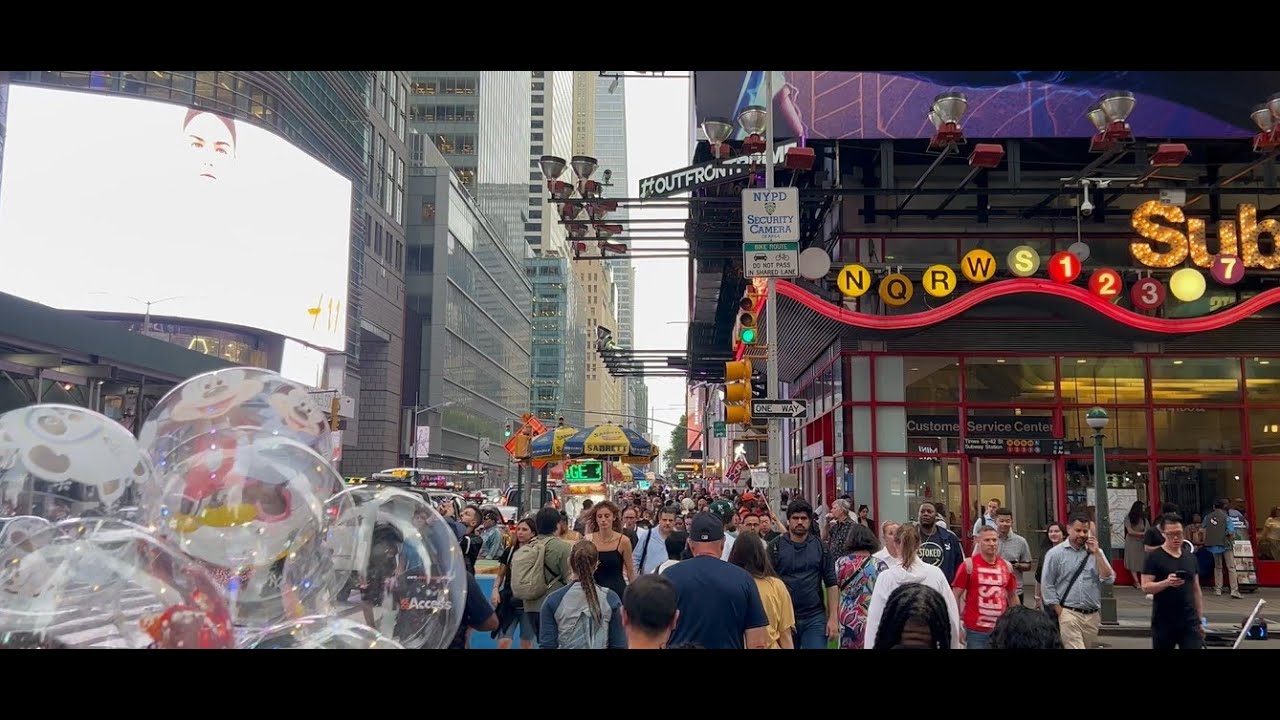 NYC | The Most Crowded Street in Manhattan - 4K - YouTube