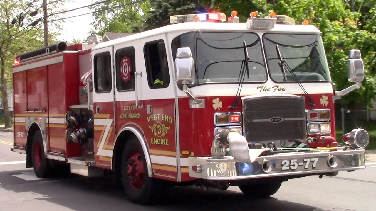 Long Branch Fire Department Engine 25-77 Responding 5-18-22 - YouTube