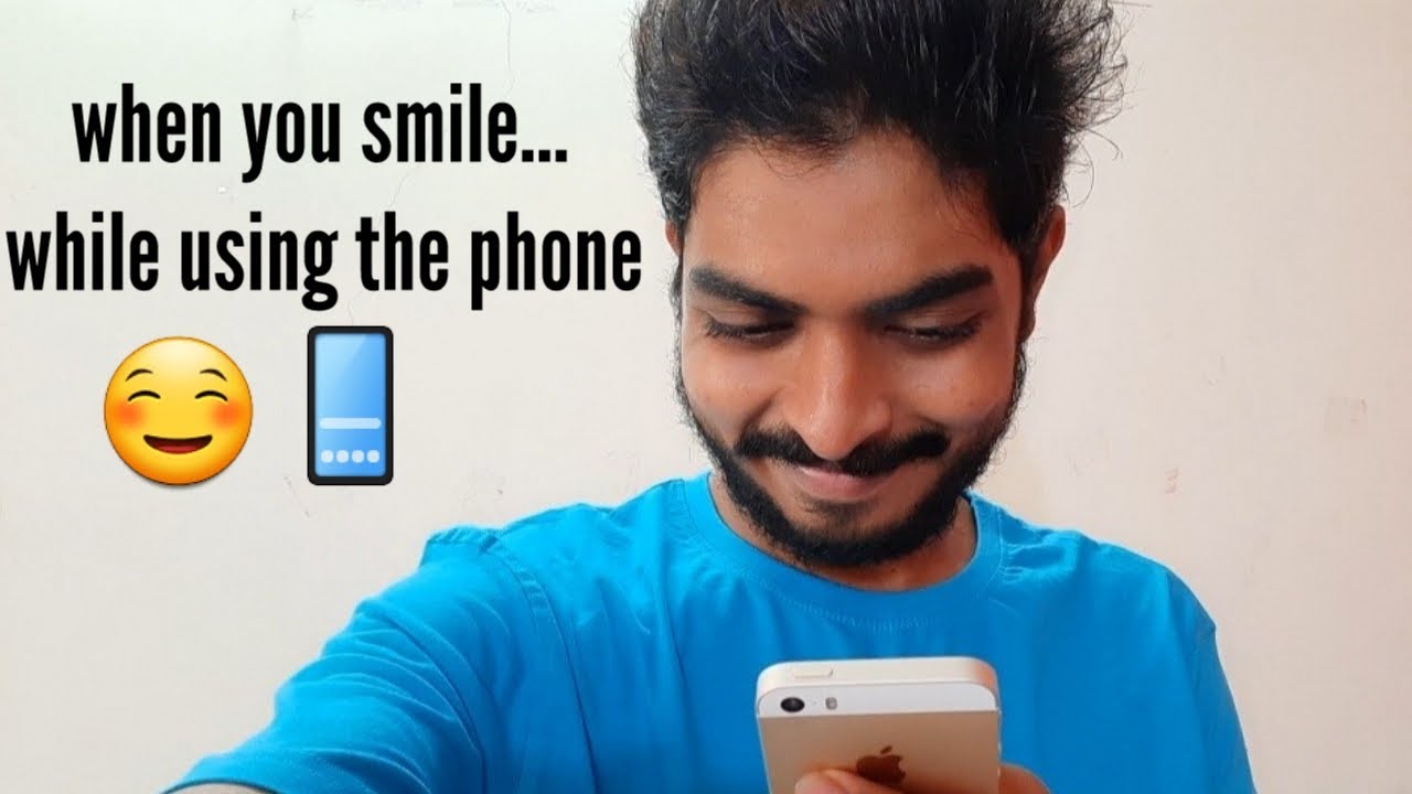 when you smile while using the phone - YouTube