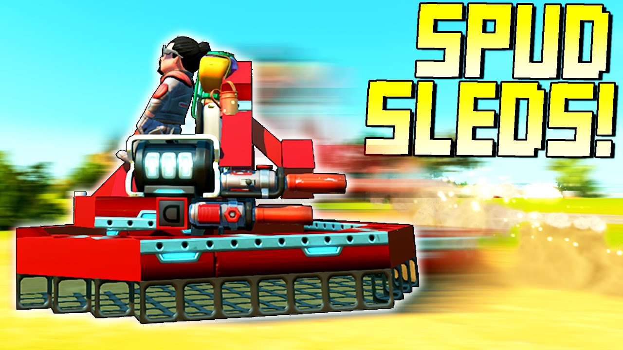 This Spud-Powered Drift Sled Race Was Incredible Fun! - Scrap Mechanic ...