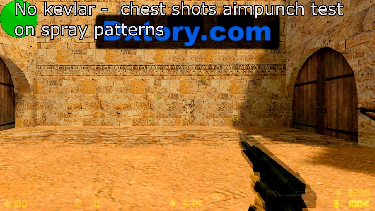 Counter-Strike 1.6 Aimpunch with no kevlar - YouTube