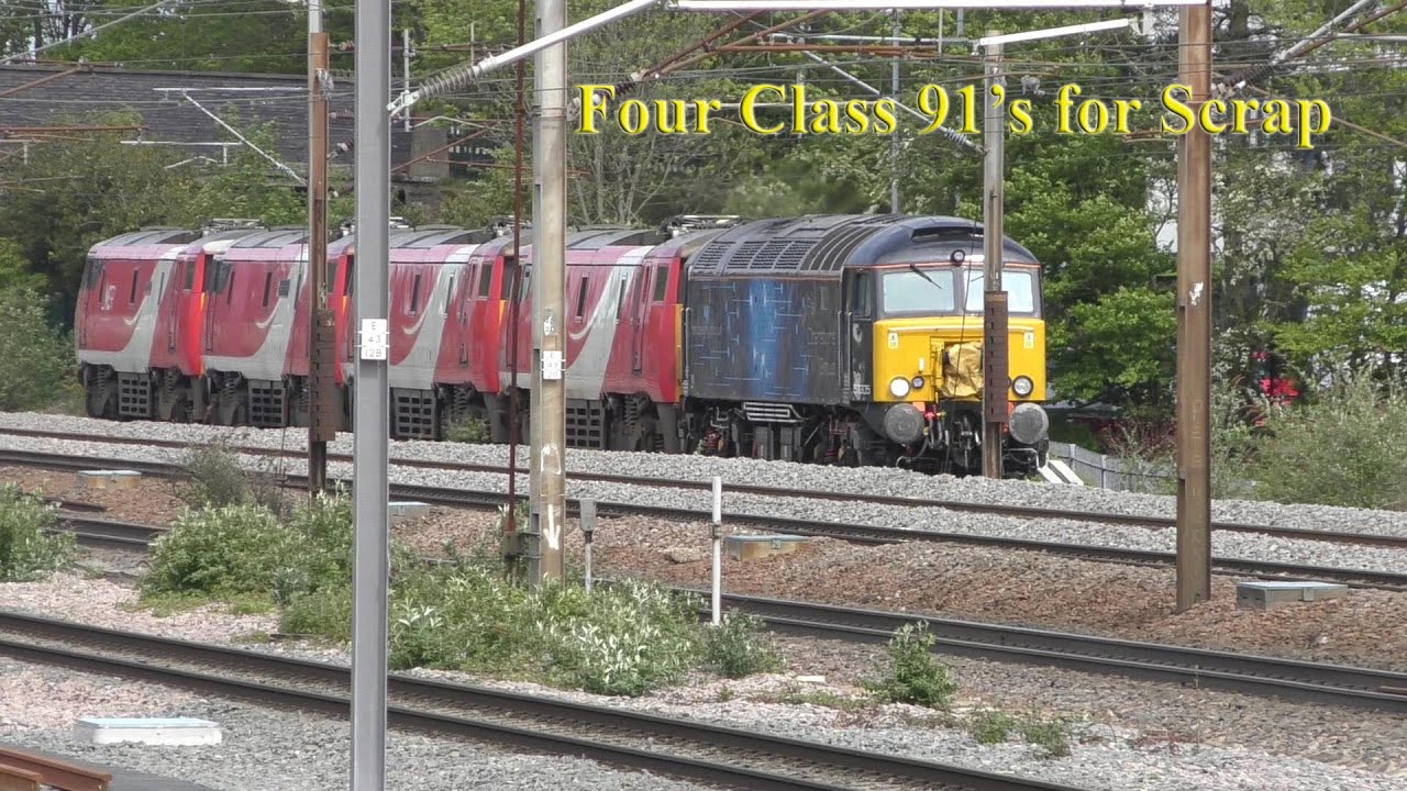Class 91s for scrap - YouTube