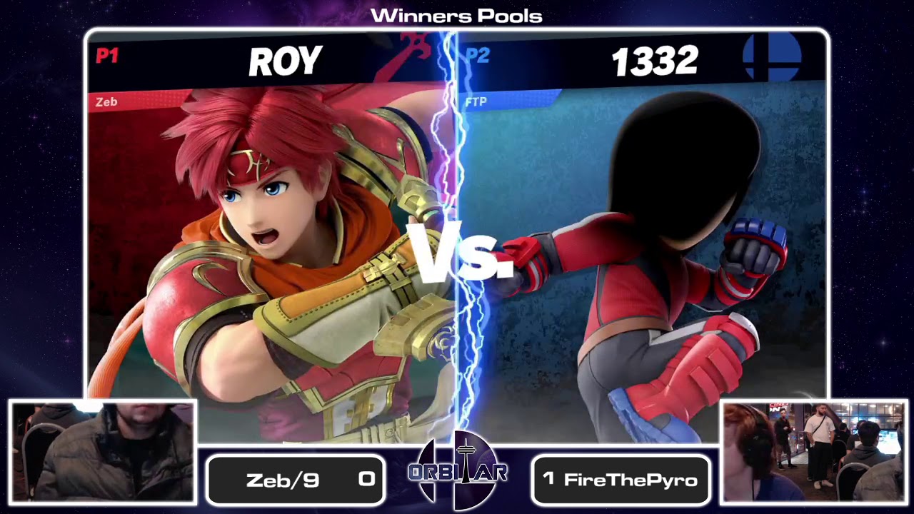 Zeb/9 (Roy) vs. FireThePyro (Mii Brawler) - Orbitar 85 - Pools - YouTube