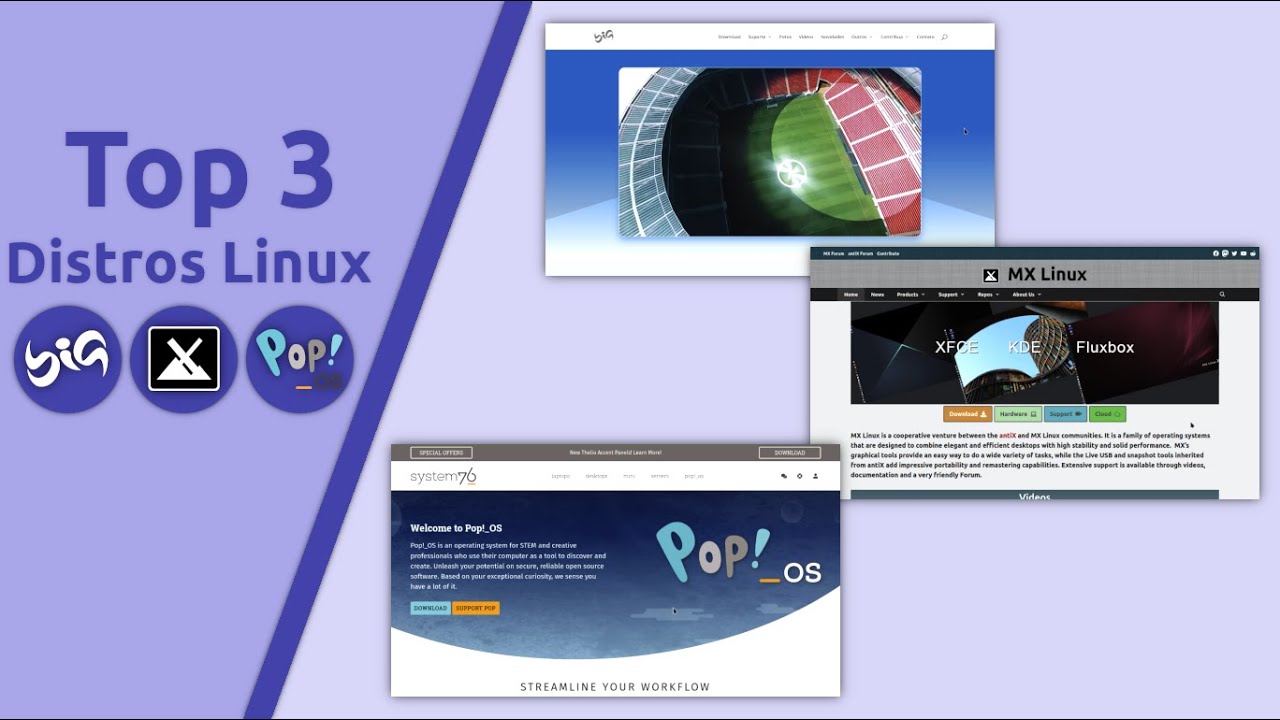 Meu Top 3 de Distros Linux (Desafio) - YouTube