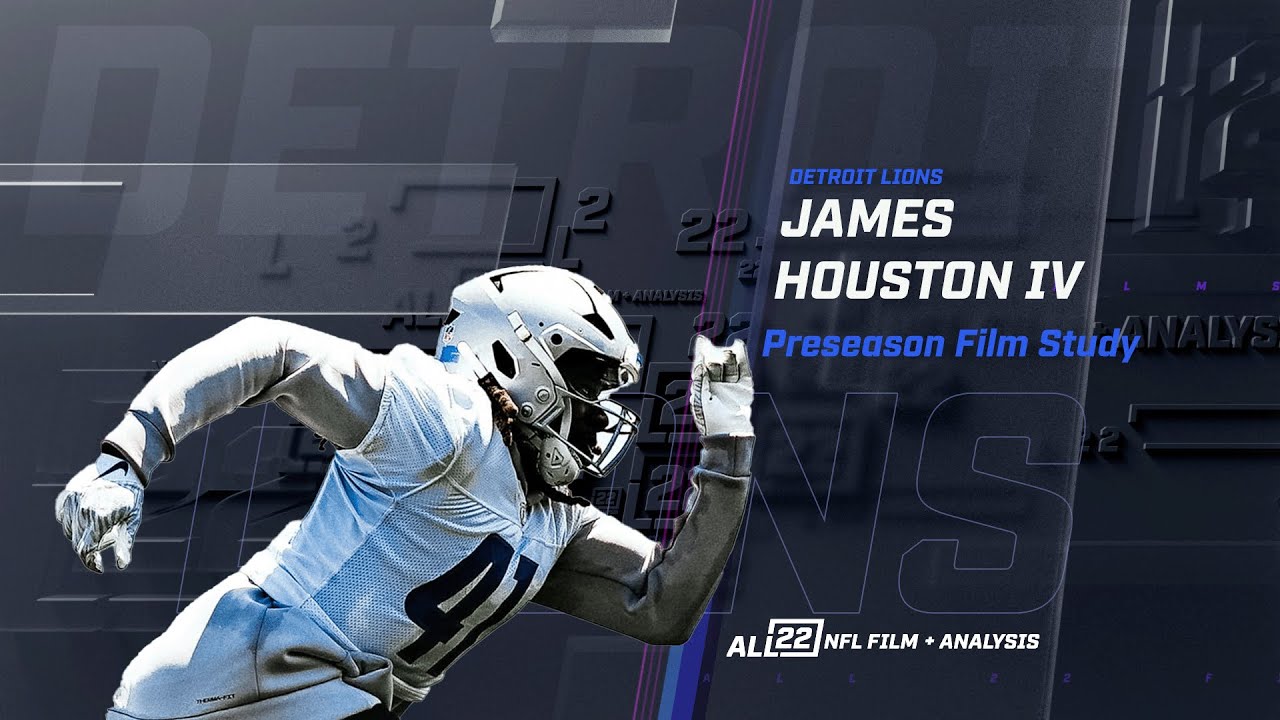 JAMES HOUSTON IV - PRESEASON FILM STUDY #lions #detroitlions #detroit # ...