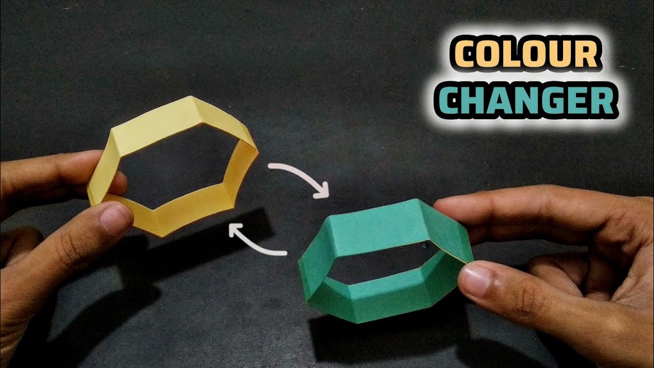 How to make a colour changing toy from paper | Magic Toy | Uzi Crafts ...