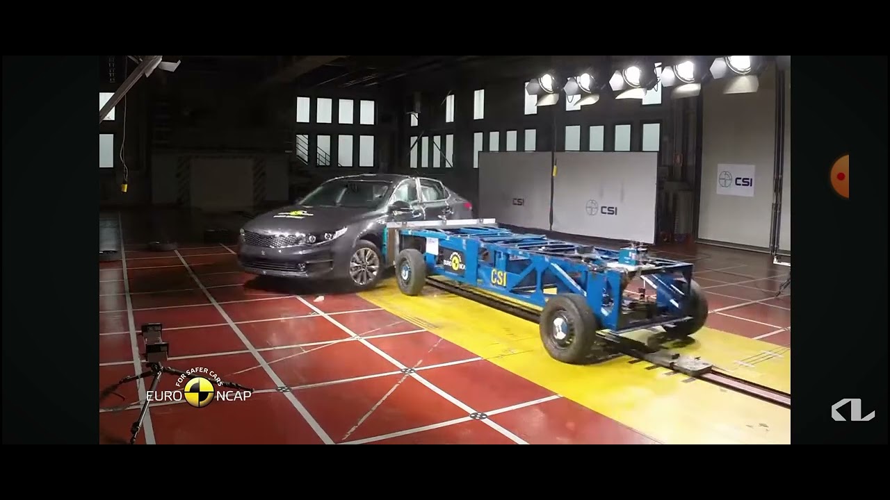 crash test kia optima - YouTube