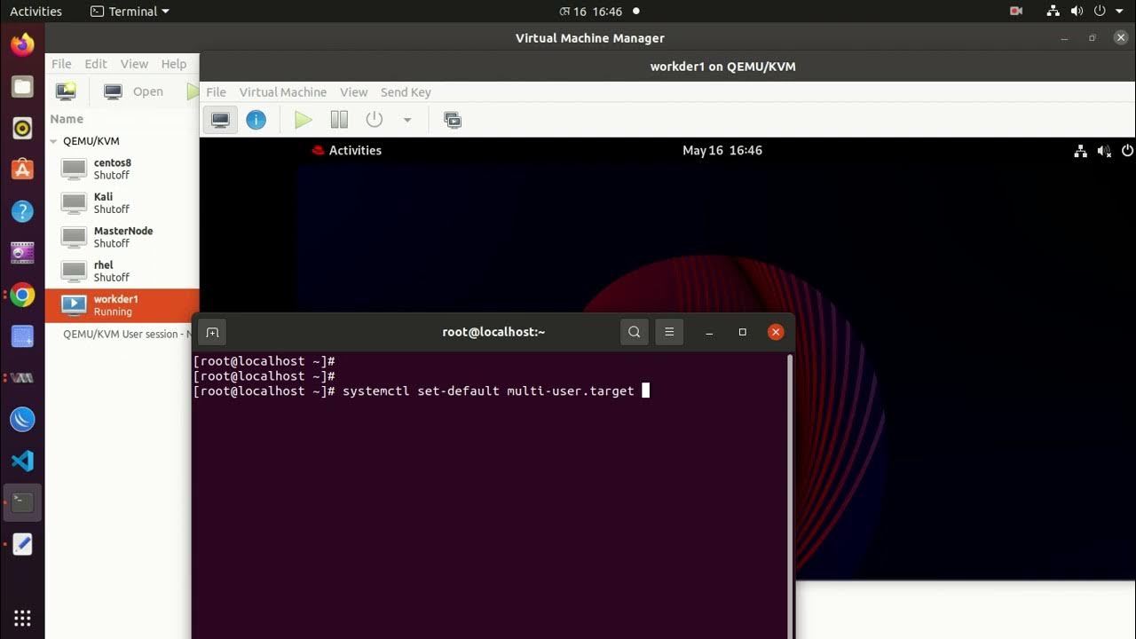 How to Switch Gui mode to Cli mode || Cli to Gui mode in redhat 9 - YouTube