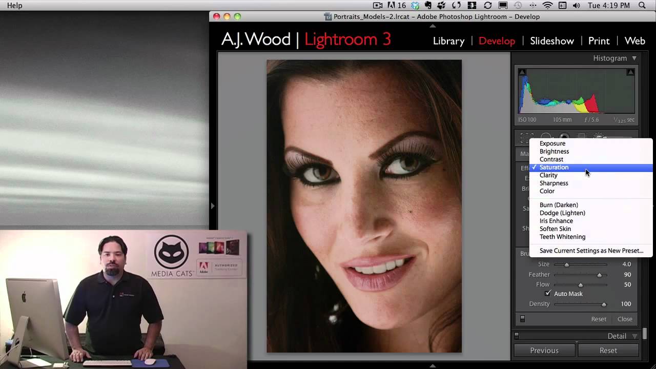 Lightroom - Portrait Retouch Part 1 - YouTube