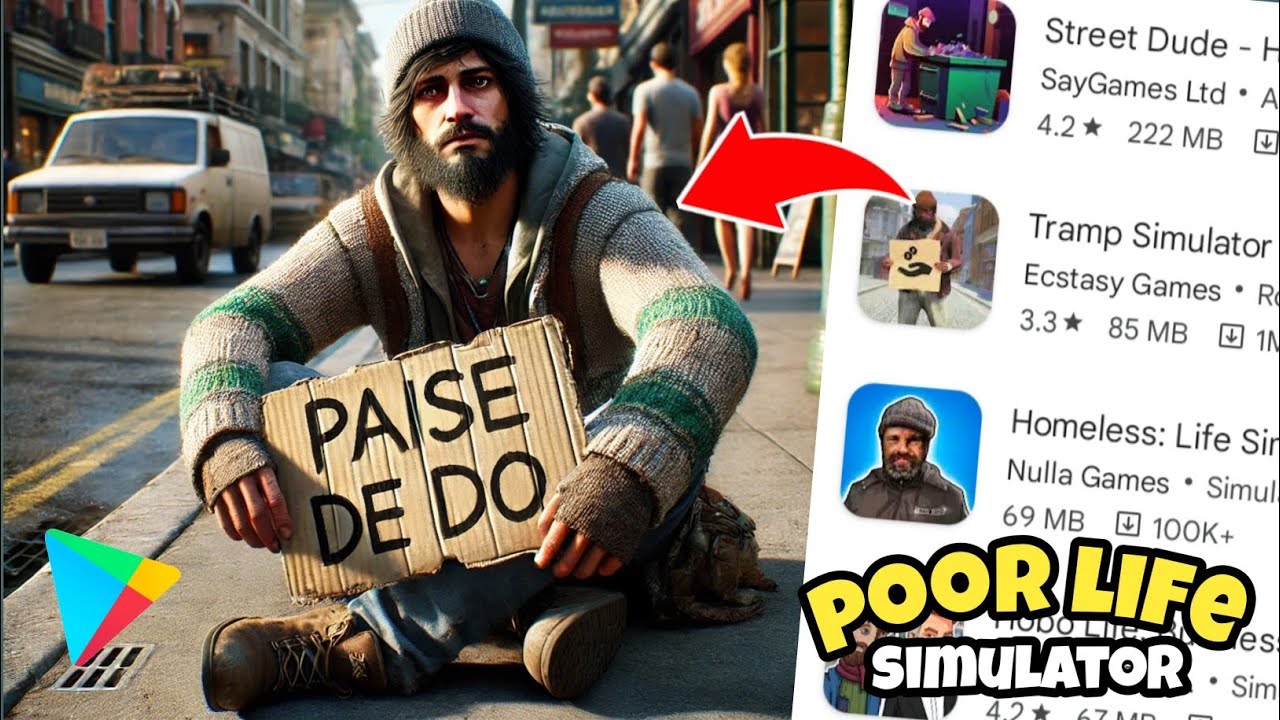 "I Tried a Poor Life Simulator game– It Was Crazy!" - YouTube