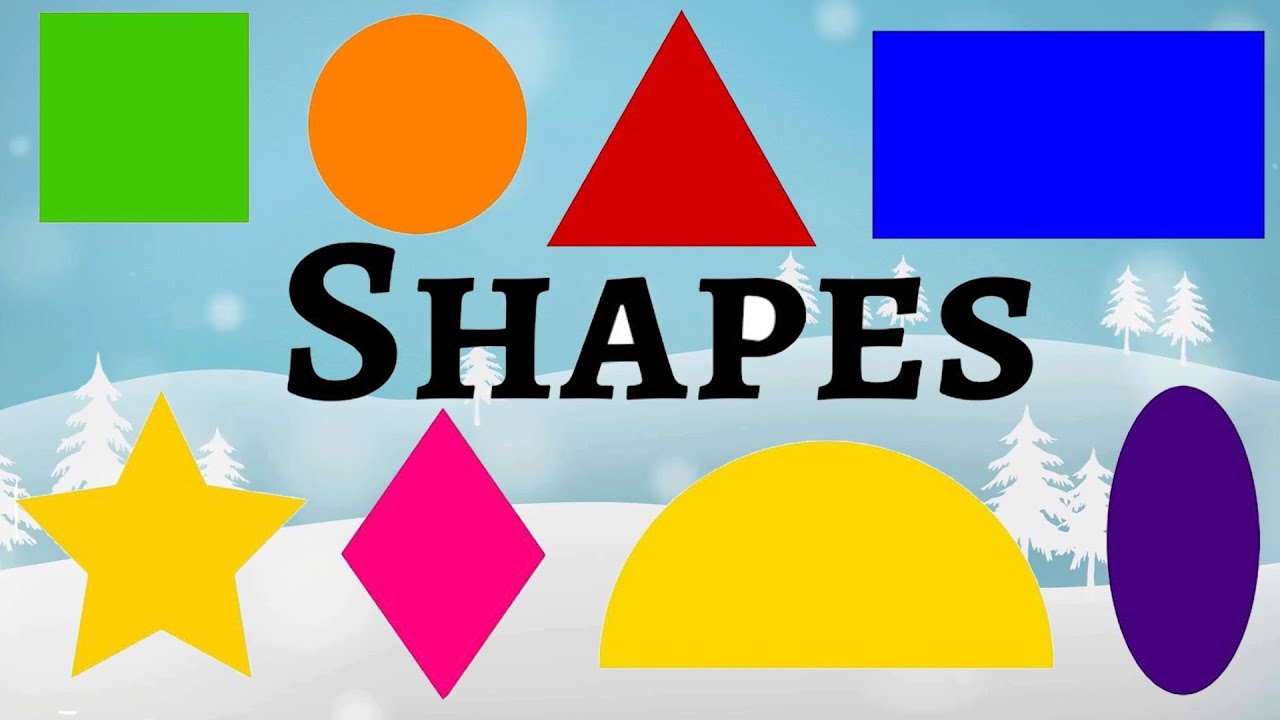 Shapes Learning For Kindergarten | Shapes Name | Kindergarten Learning ...
