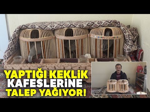 Batmanlı Rıdvan Usta, Keklik Kafesi Yaparak Geçimini Sağlıyor