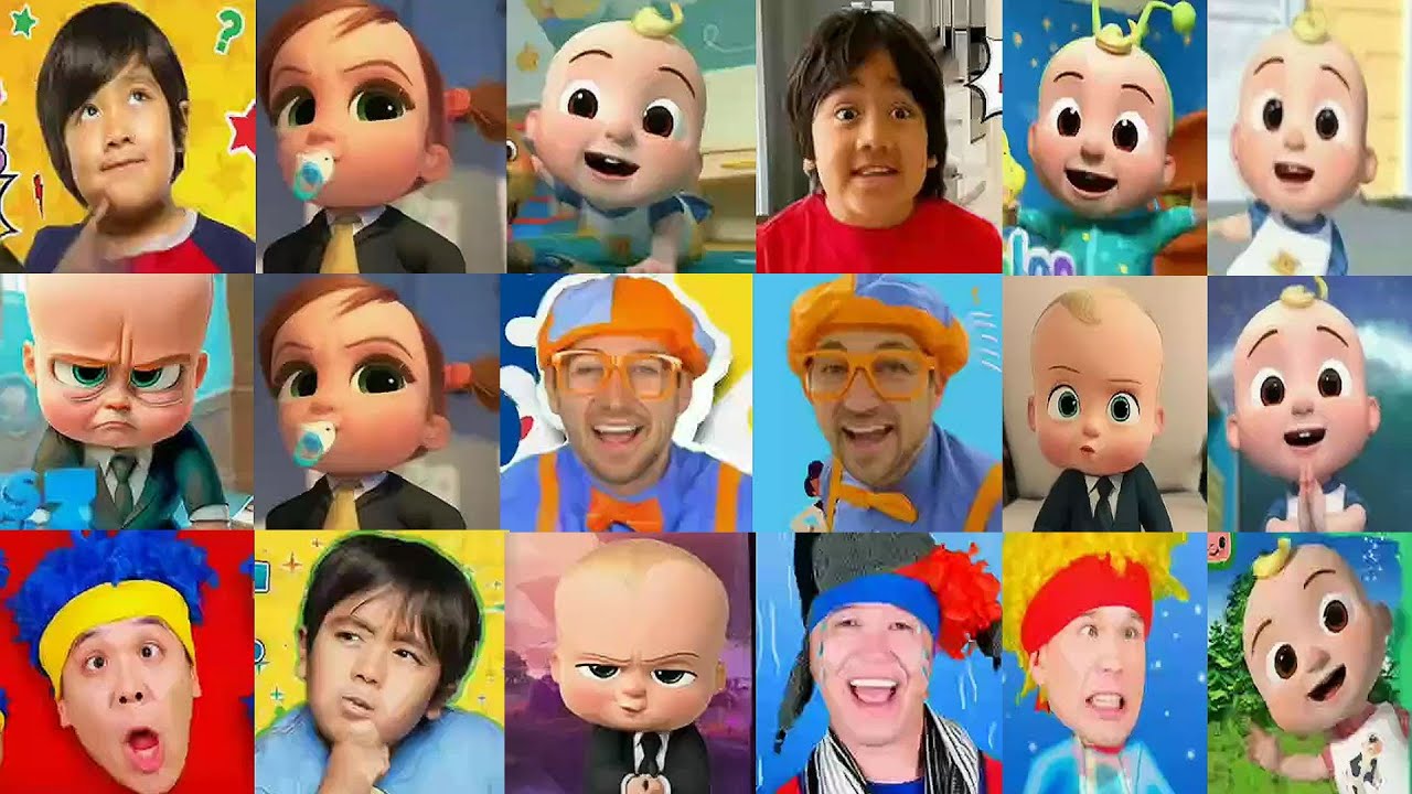 Ryan’s World & Cocomelon & Boss Baby & Blippi & D Billions - KulikiTaka ...