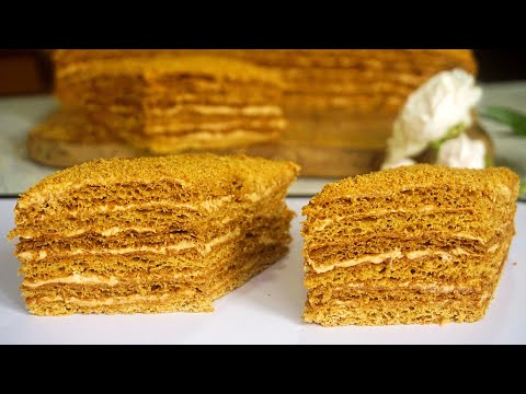 მედოკის ძველი რეცეპტი რომელიც პირში დნება | Honey cake Medovik | Старинный рецепт медовика