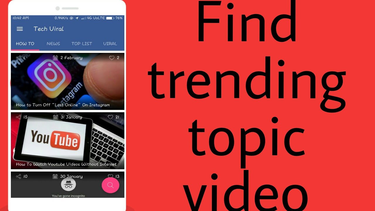 How to Find Trending Topic for Youtoube video - YouTube