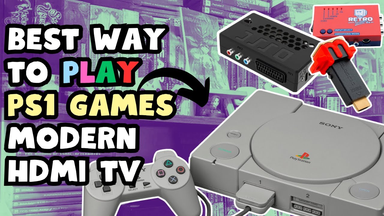 BEST WAY to play Playstation 1 PS1 games on modern TV using ...