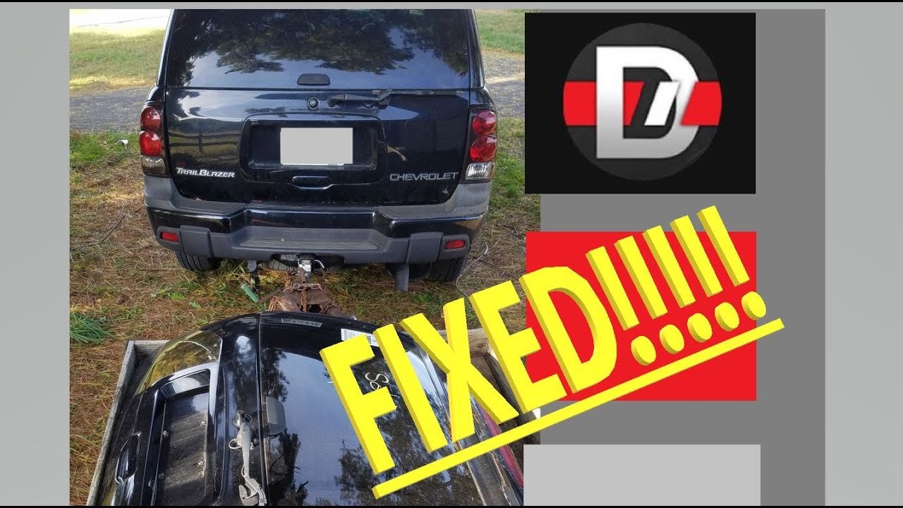 How to Install a Hatch on a Chevrolet Trailblazer XT... kinda.... - YouTube