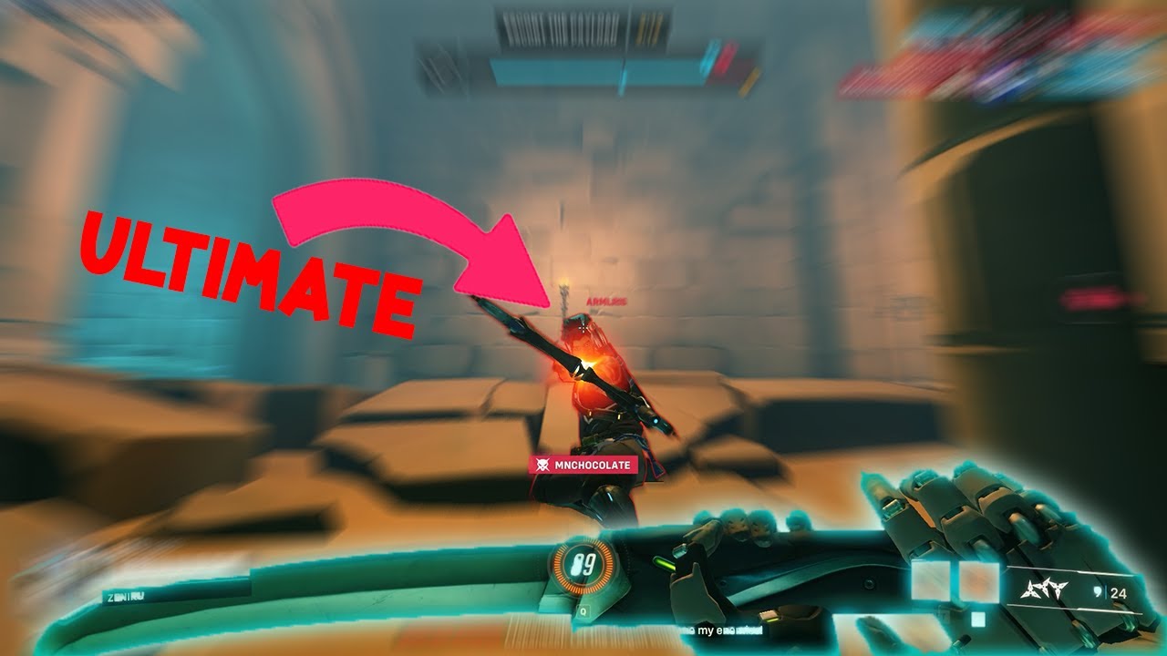 Genji deflecting enemy attack part 1 - YouTube