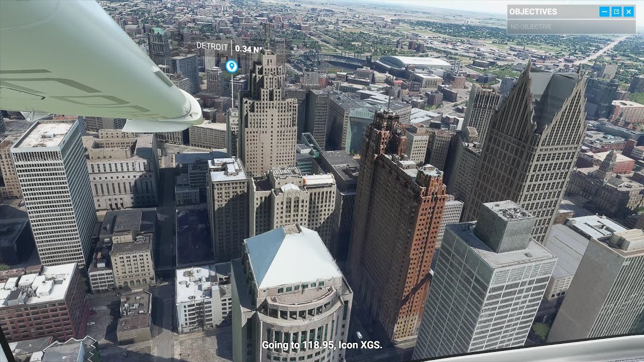 Microsoft Flight Simulator - Detroit, Michigan - YouTube