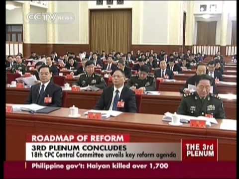 18th CPC Central Committee unveils key reform agenda - YouTube