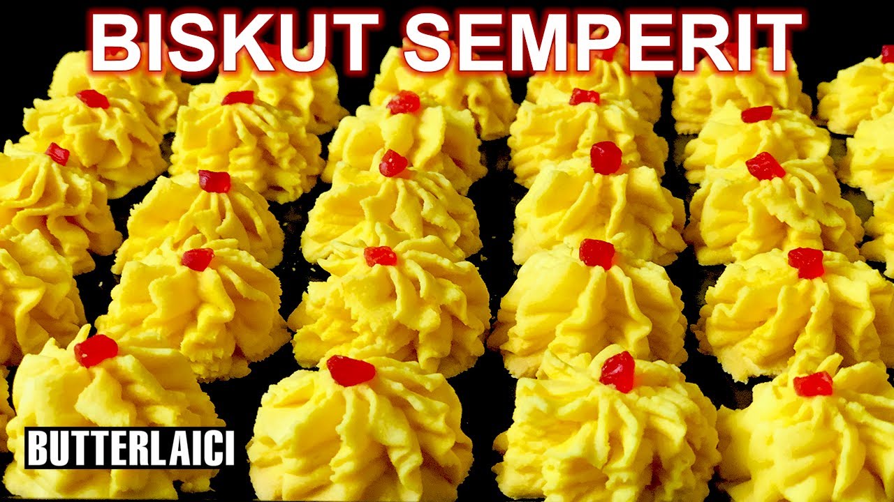 Resepi Biskut Semperit Klasik | Rangup, Cair Dimulut, Bunga Kekal ...