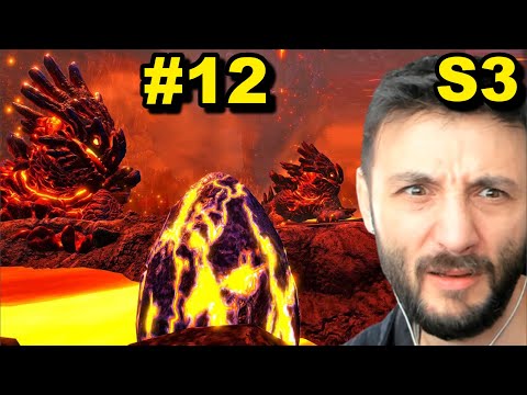 MAGMASAUR YUMURTASI ÇALDIM ve ONU EVCİLLEŞTİRDİM 😉 ARK 12.Bölüm (3.Sezon) Lost İsland