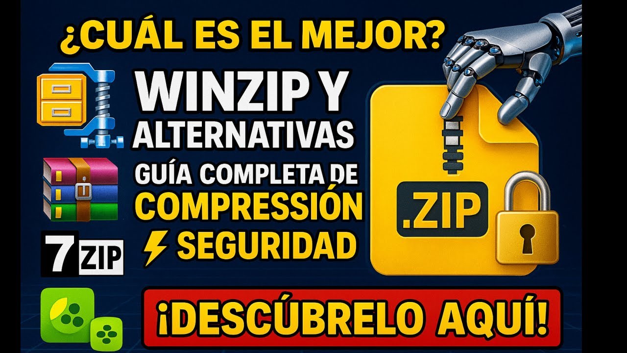WinZip vs. WinRAR vs. 7-Zip Guía Completa de Compresión y Seguridad de Archivos - YouTube